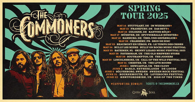 The Commoners release "Live In The UK" album to coincide with Spring ...